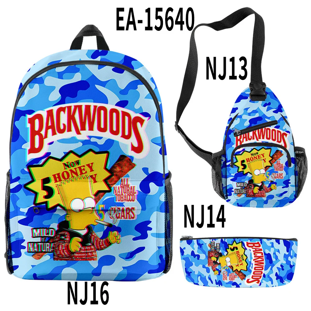 Bart Simpson Backpack Backwoods Backpack Set Cigar Backpack