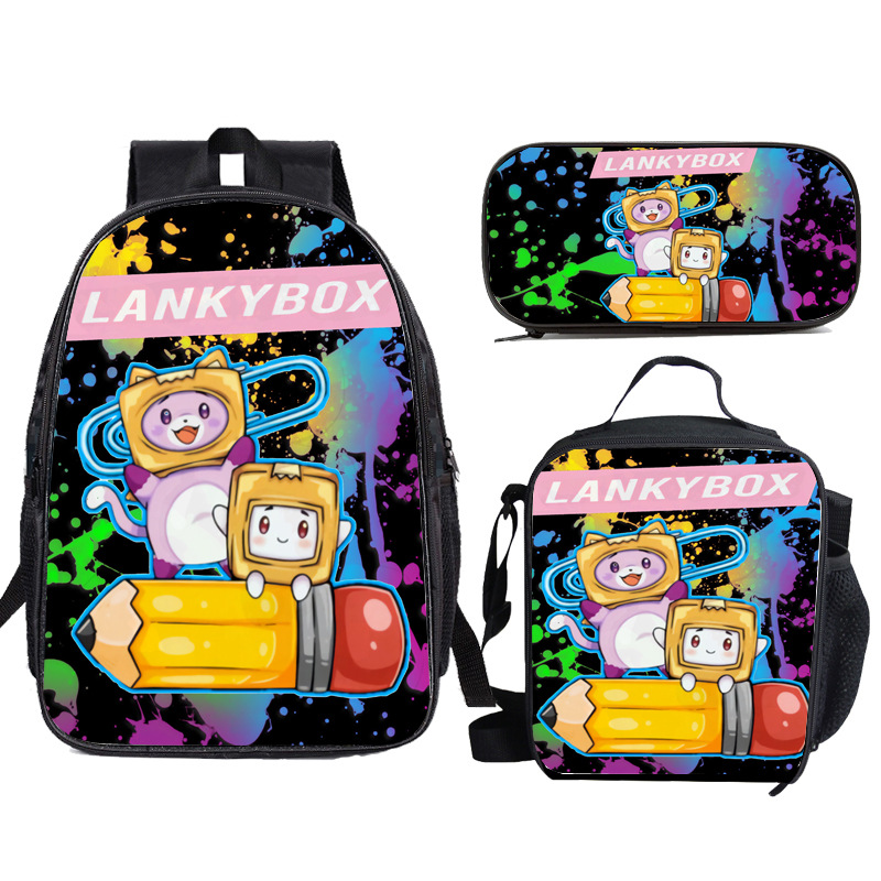 Lankybox Backpack Kids Lankybox Anime School Bag Ideal Present