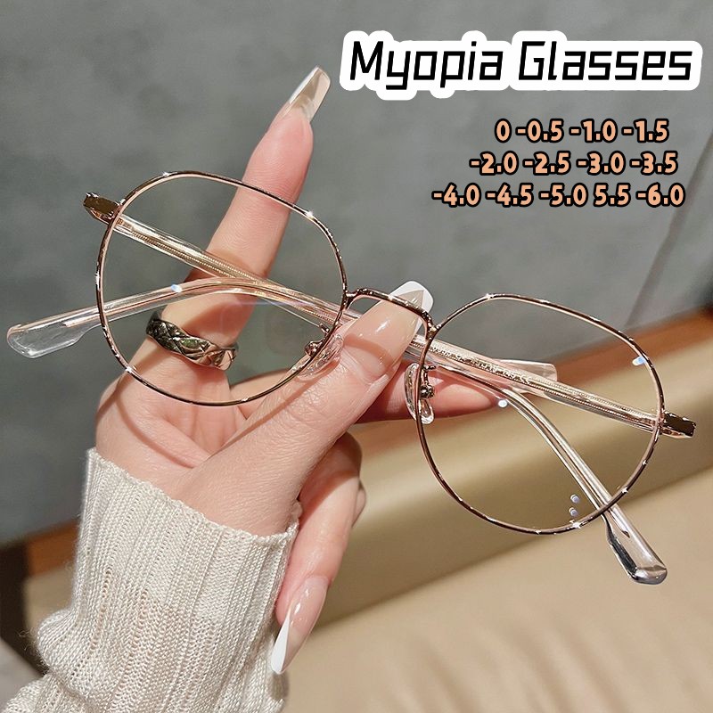 Fashionable Women Myopia Glasses Unisex Anti-blue Light Nearsighted ...