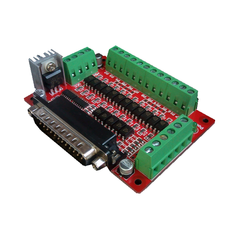 Interface board parallel port DB25 photoelectric isolation optocoupler ...