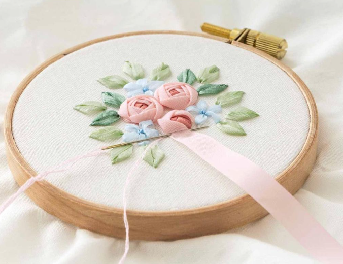 Rose Embroidery Kit