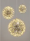 Modern Loft Spark Ball LED Pendant Light Firework Stainless Steel ...