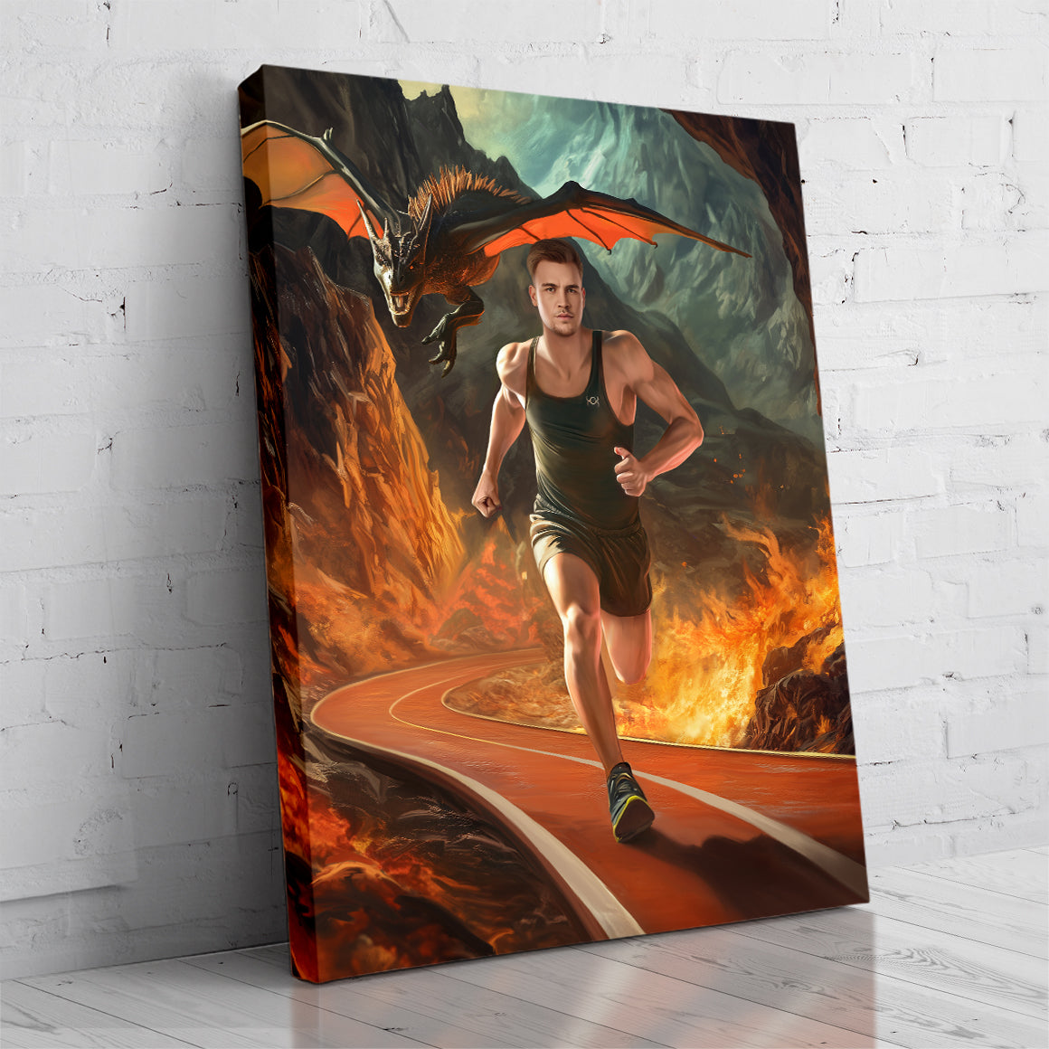 Custom Man Portrait from Photo for Father's Day Gifts - Epic Runner