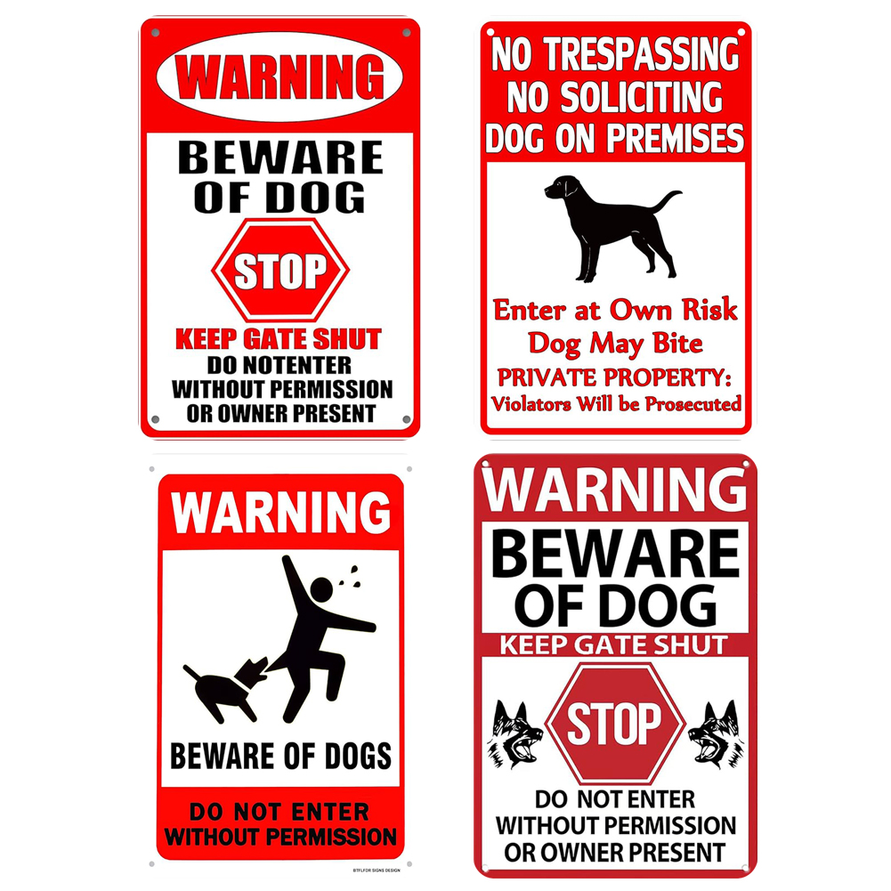(Multi Style)Warning Sign - Metal Tin Signs(8*12Inch)