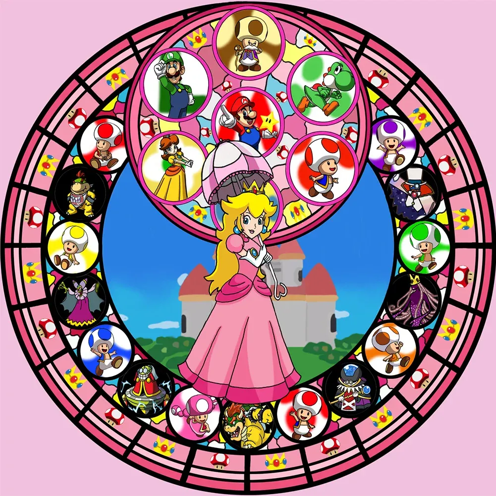 Princess Peach (canvas) full round/square drill diamond painting