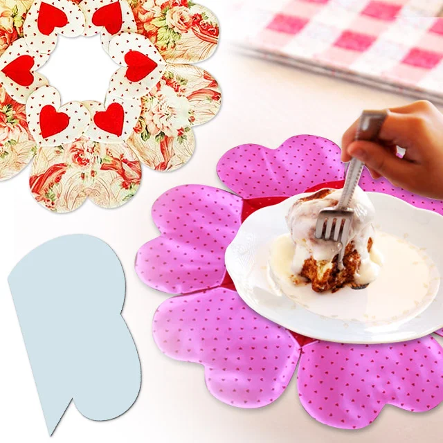 DIY Folding Heart-shaped Placemat - Instructions + Template Included