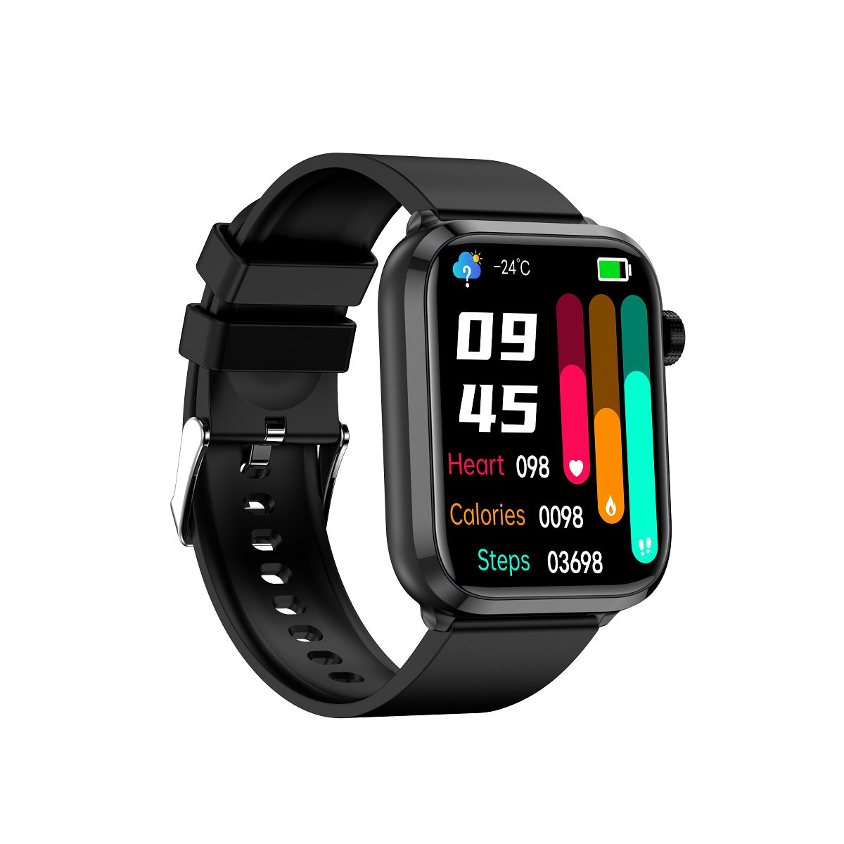 Chrome Heart Watch: Health Tracker - Heart Rate Monitoring, Bluetooth ...