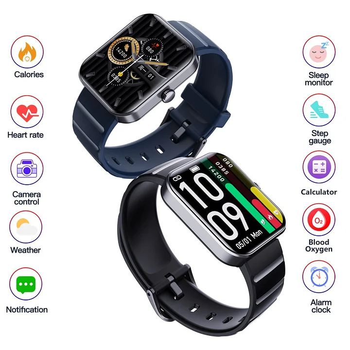 Normal Range Blood Pressure Smartwatch with Blood Sugar Heart Rate ...