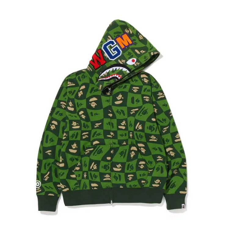 Bape Camo Shark Hoodie