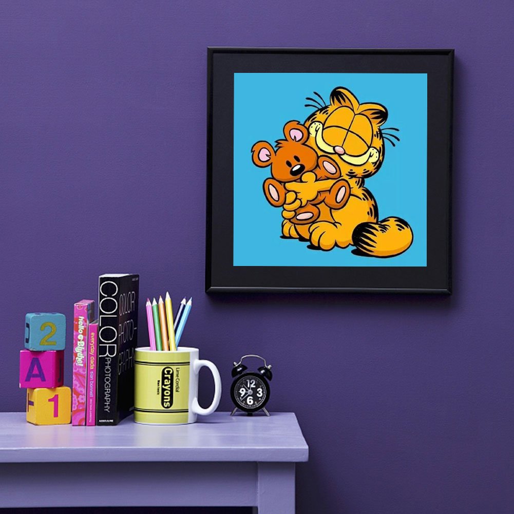 Cartoon Garfield full round/square drill diamond painting