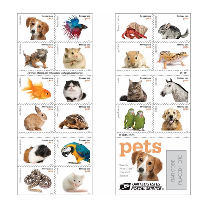 Pets Forever Stamps 2016