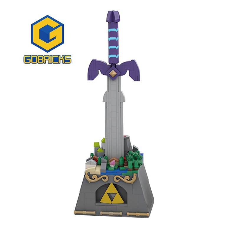 Gobricks MOC Breath of the Wild Castle Master Sword Blocks Weapon ...