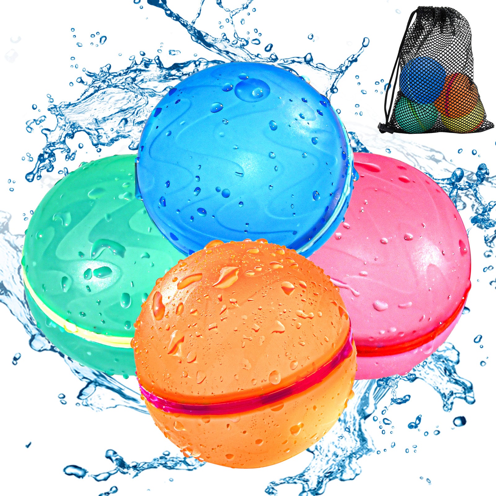 Reusable Water Balloons (Classic Transparent)