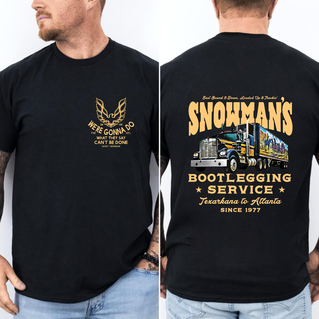 Snowman’s Bootlegging Service Tee For Men