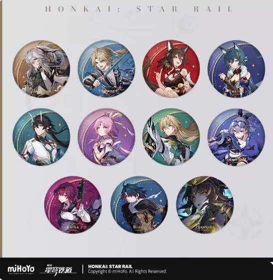 HSR Characters Badges[Original Honkai Official Merchandise]