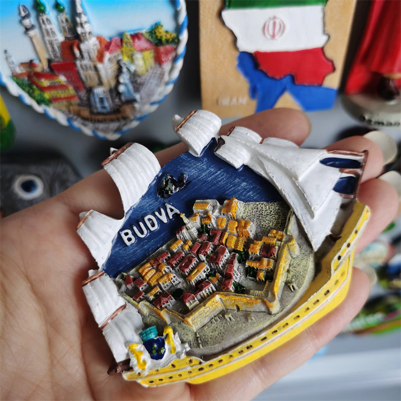 Athvotar Montenegro Fridge Magnets Crna Gora Budva Tourism Memorial ...