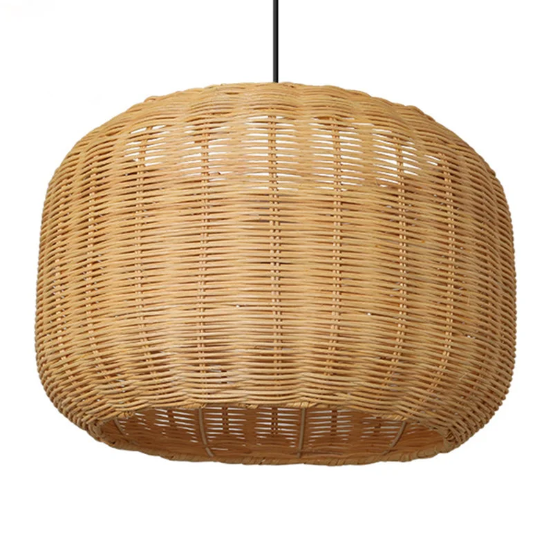 Arturest Natural Round Rattan Pendant Lamp Light For Dining Room