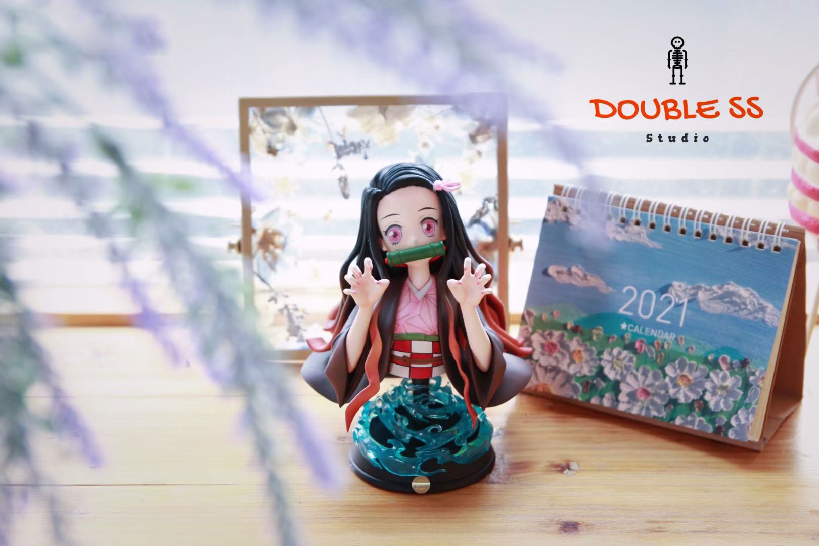 Nezuko Kamado Bust Statue - Demon Slayer: Kimetsu no Yaiba Resin Statue ...