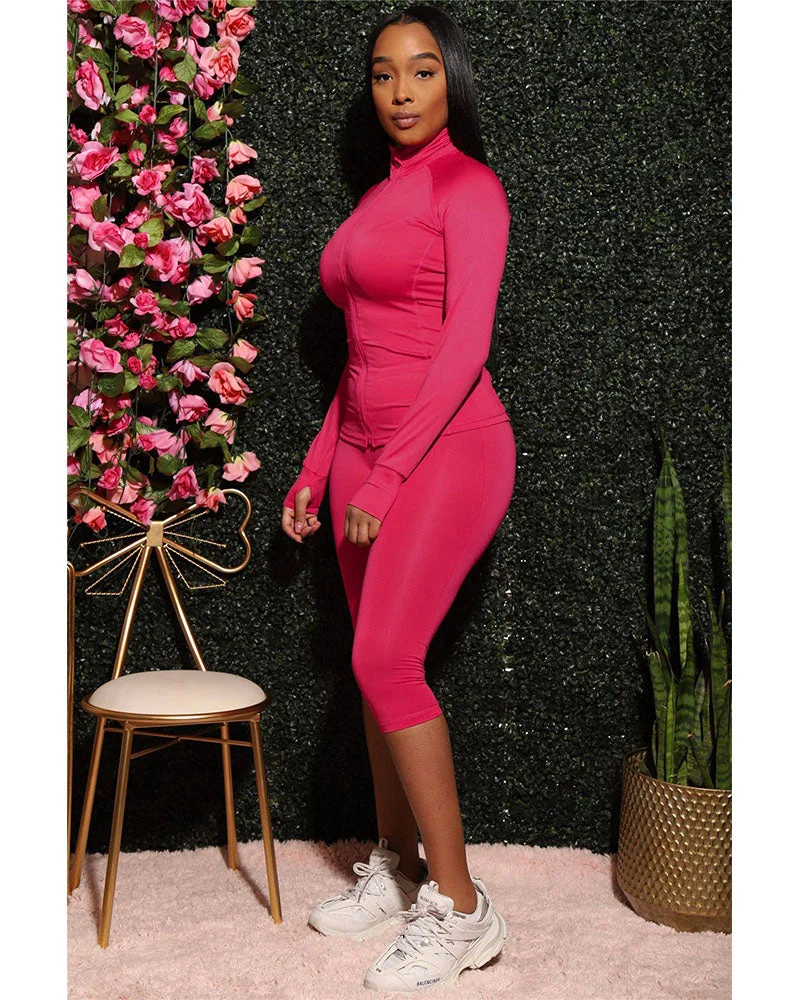 Ashley Active Capri Jogger Set