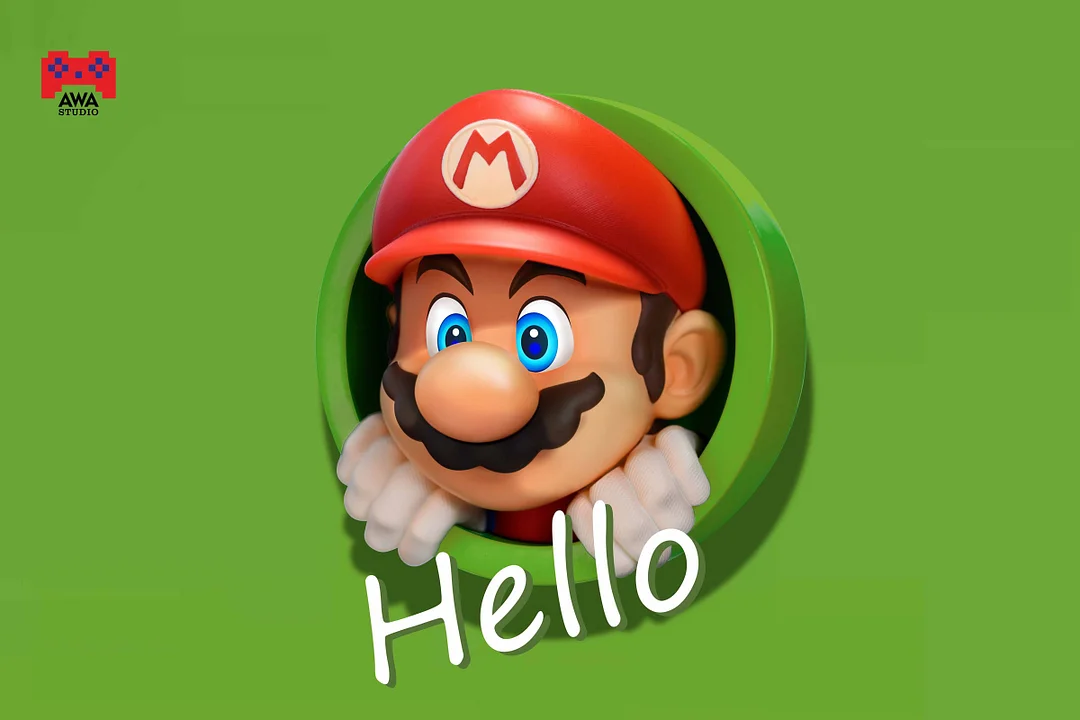 Mario Fridge Magnet - Super Mario Resin Statue - AWA Studio