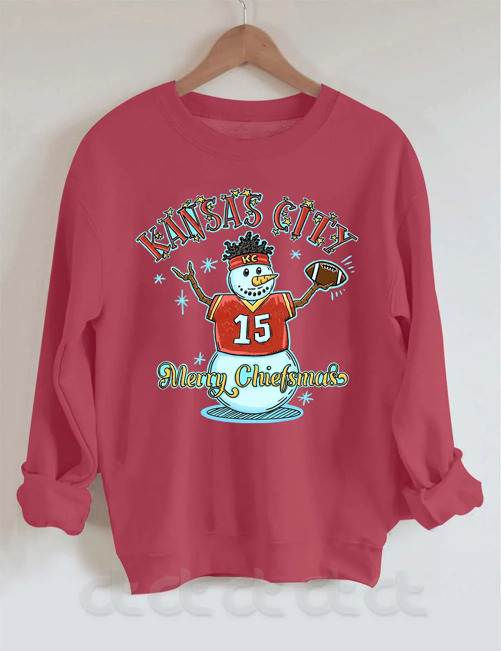 Kansas City Chiefs Mahomes Snowman Sweatshirt