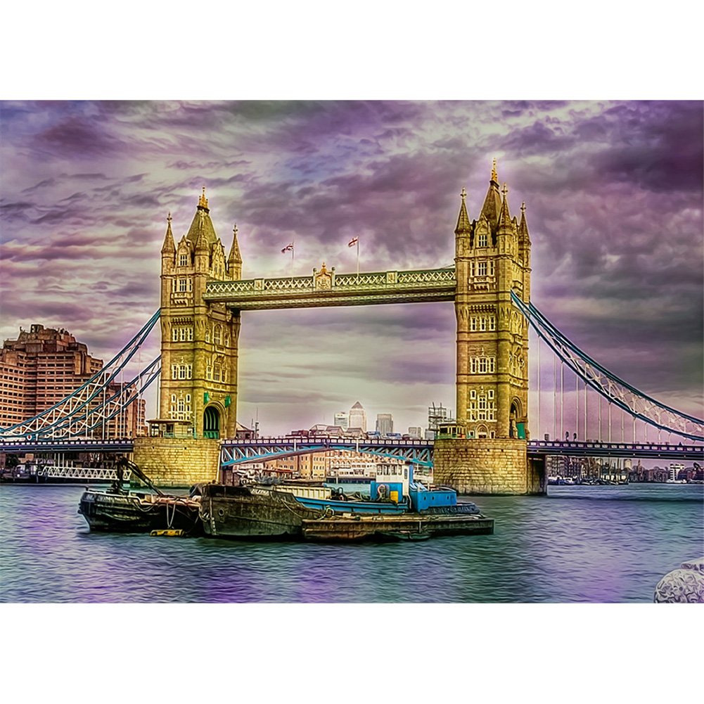 London Bridge (canvas) full round or square drill diamond painting
