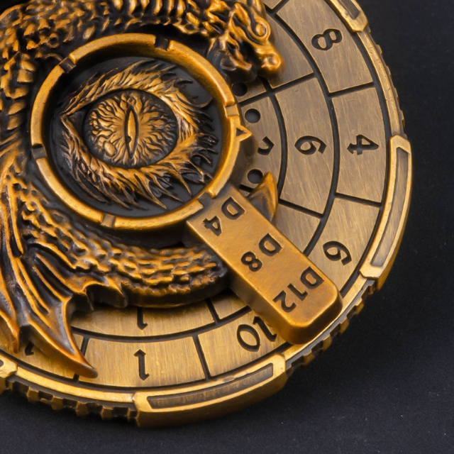 Exclusive 7-in-1 DnD Metal Dragon Compass Dice