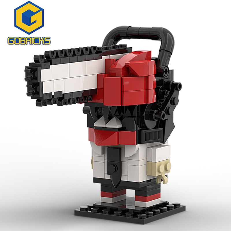 Gobricks MOC Anime Chainsaw Man Building Blocks Cartoon Educational ...