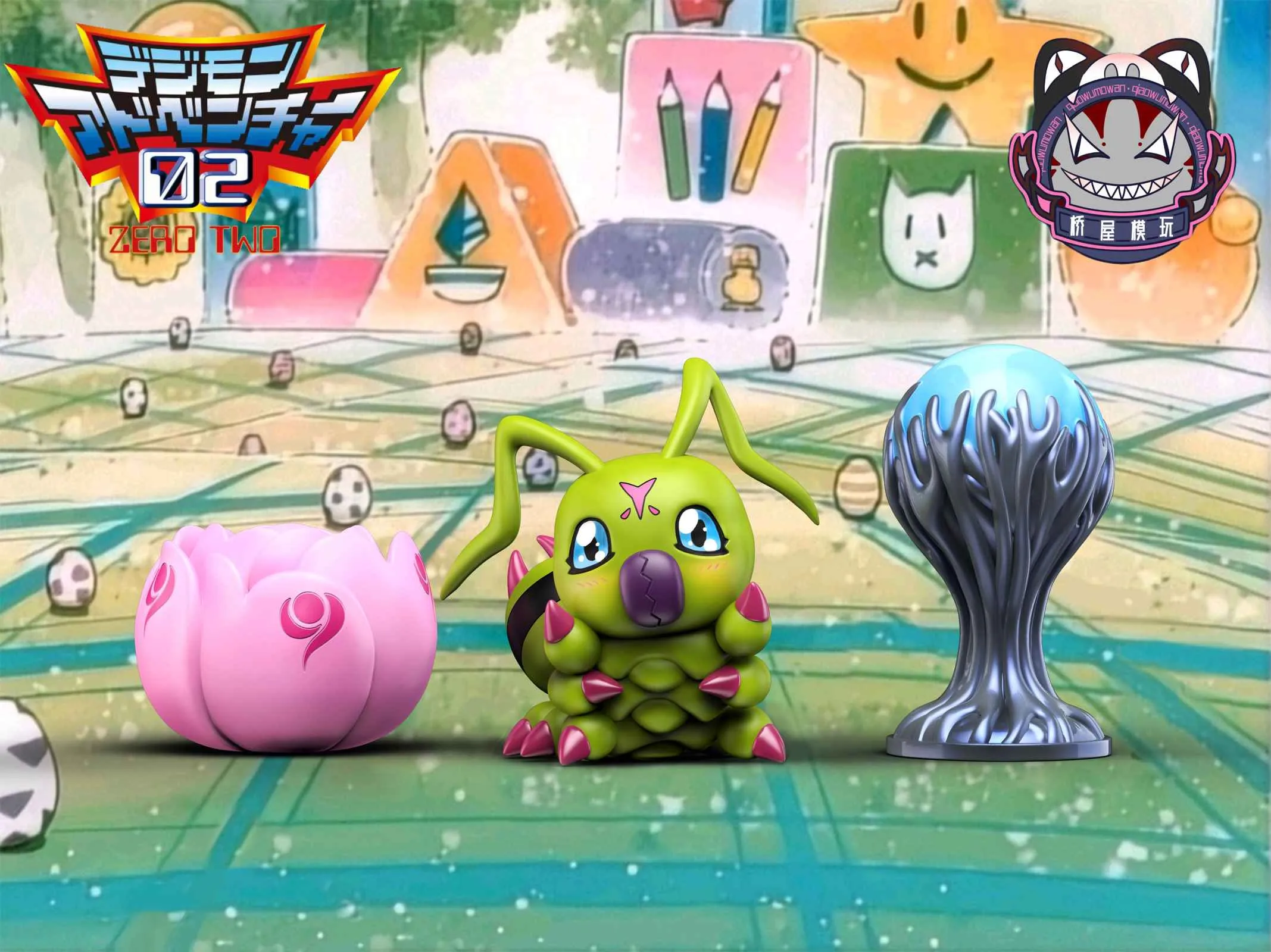 Digi-Mental of Darkness & Digi-Mental of Kindness & Wormmon - Digimon ...