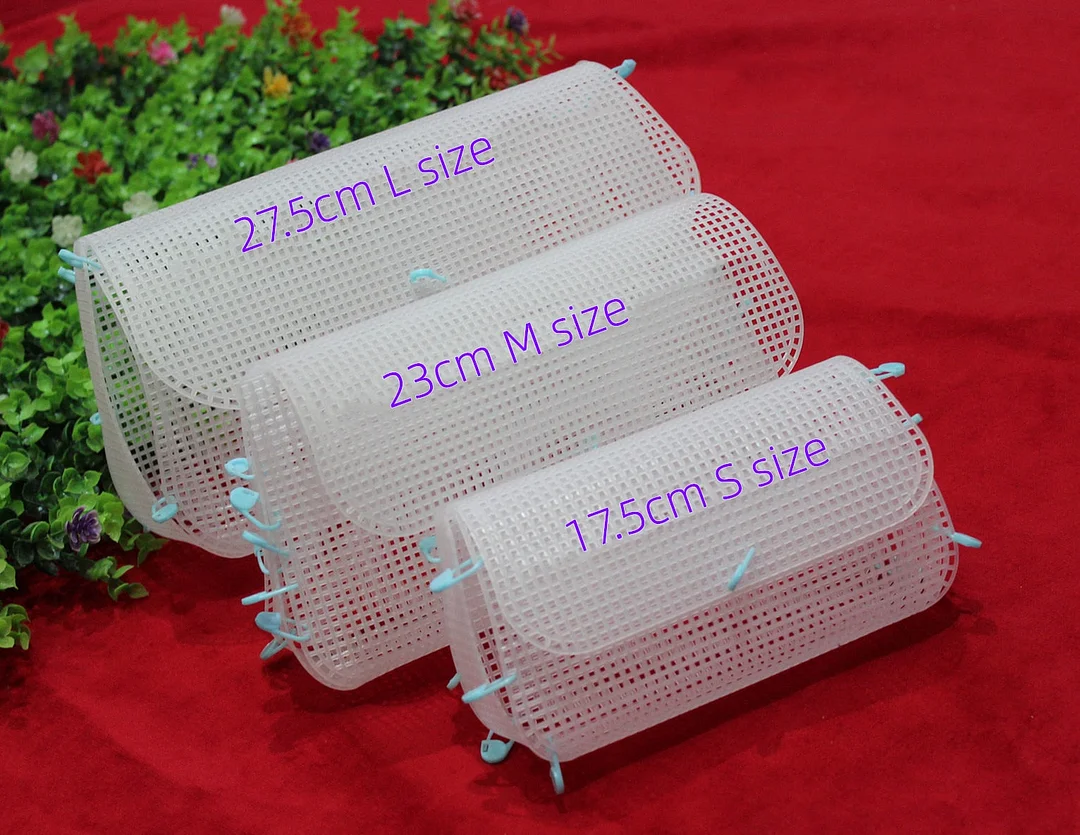 DIY Knitting Weaving Plastic Mesh Sheet Handmade Bag BE309