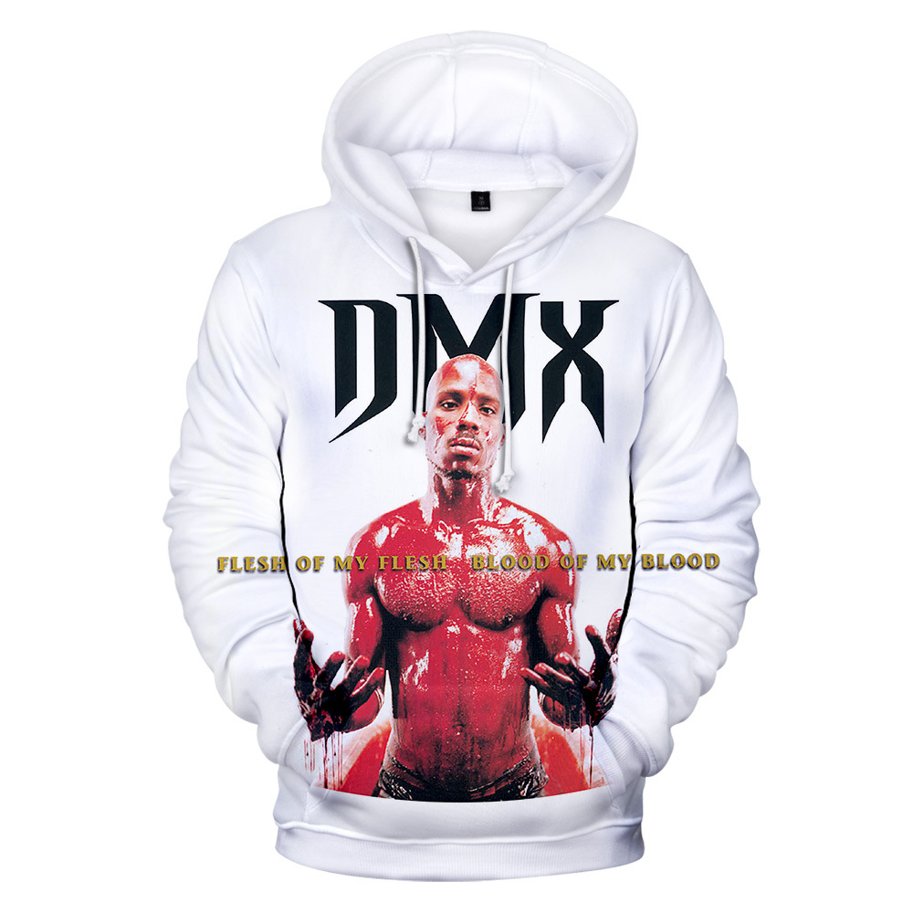 DMX Hoodie DMX 3D Letter Pullover Sweatshirt