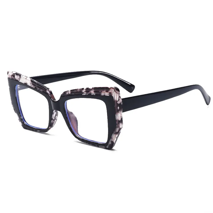 Women Luxury Designer Color Stitching Eyeglasses for Ladies Anti Blue ...