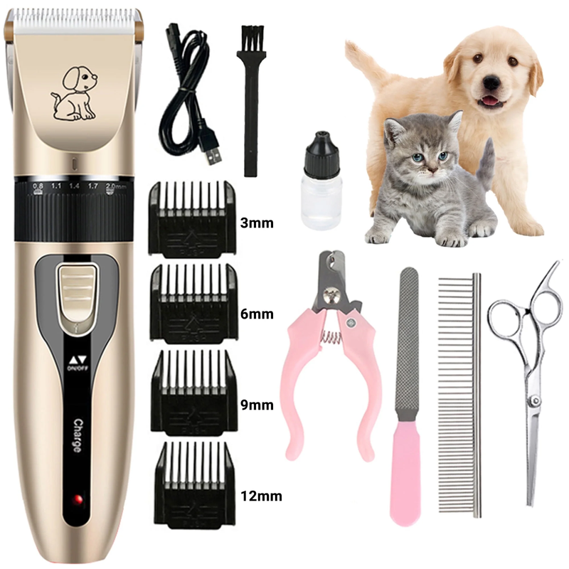 4-in-1 Pet Dog Cordless Professional Grooming Trimmer Kit