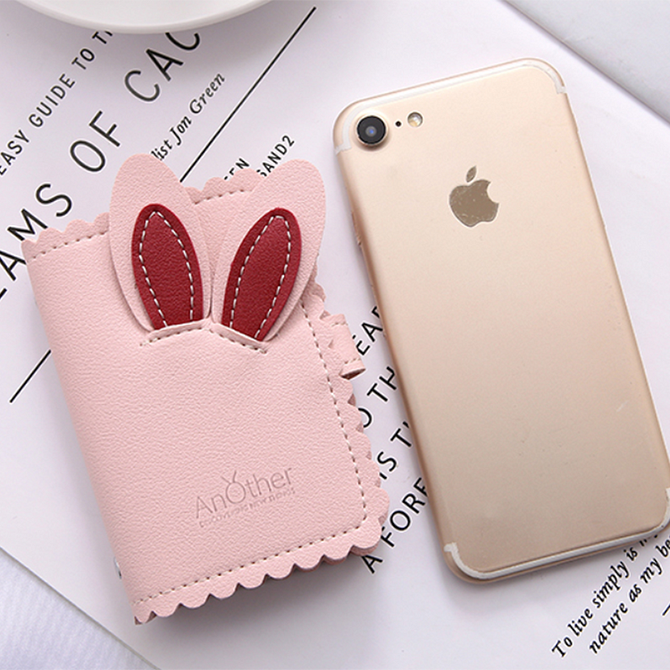Credit Card Holder Kawaii Rabbit Ears Wallet Purse