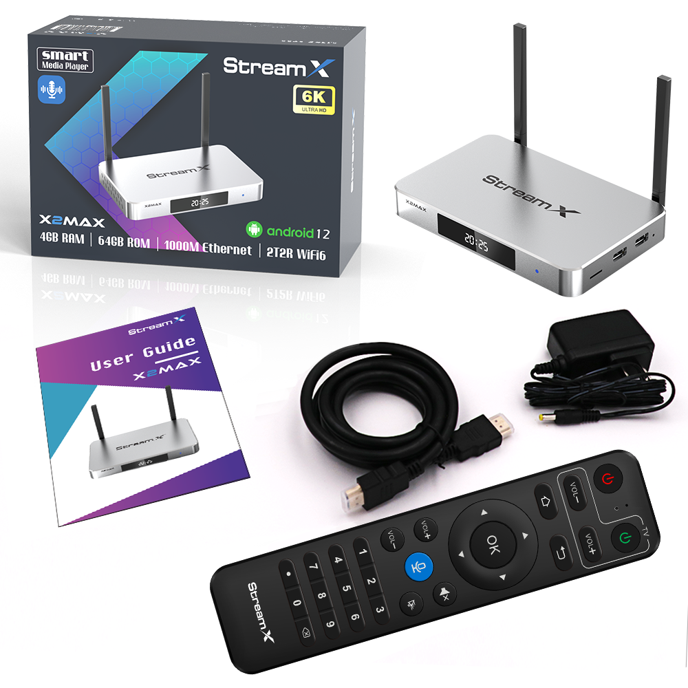 StreamX X2 Max Android TV Box (2025 Limited Version)