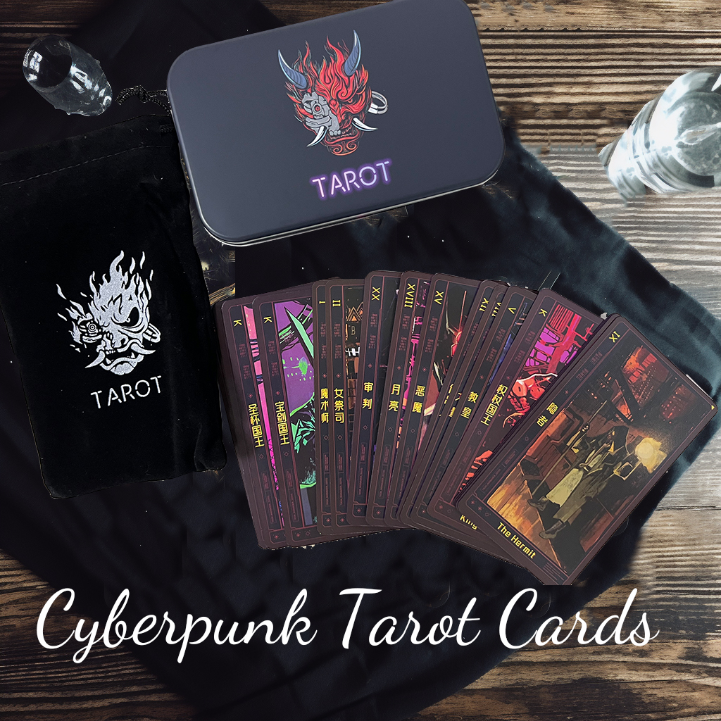 Cyberpunk Phantom Liberty Tarot Cards with Guidebook,Art Tarot Deck 24 ...