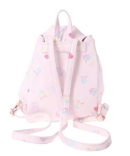 Pink/Blue Ice-cream Printed Backpack SP165506
