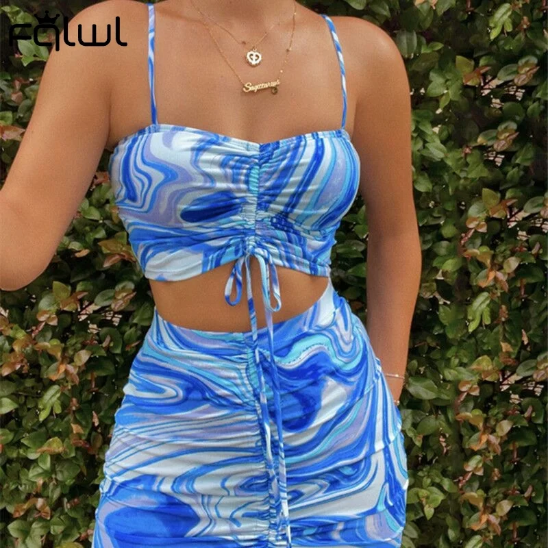 Woherb Summer Sexy 2 Two Piece Set Women Outfits 2021 Sleeveless ...