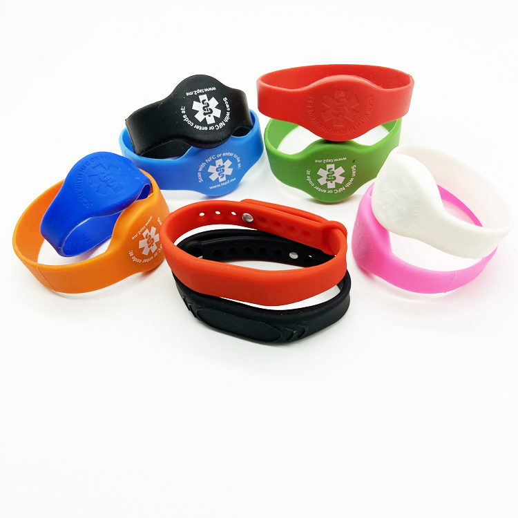 waterproof nfc silicon wristband for spa swimming pool