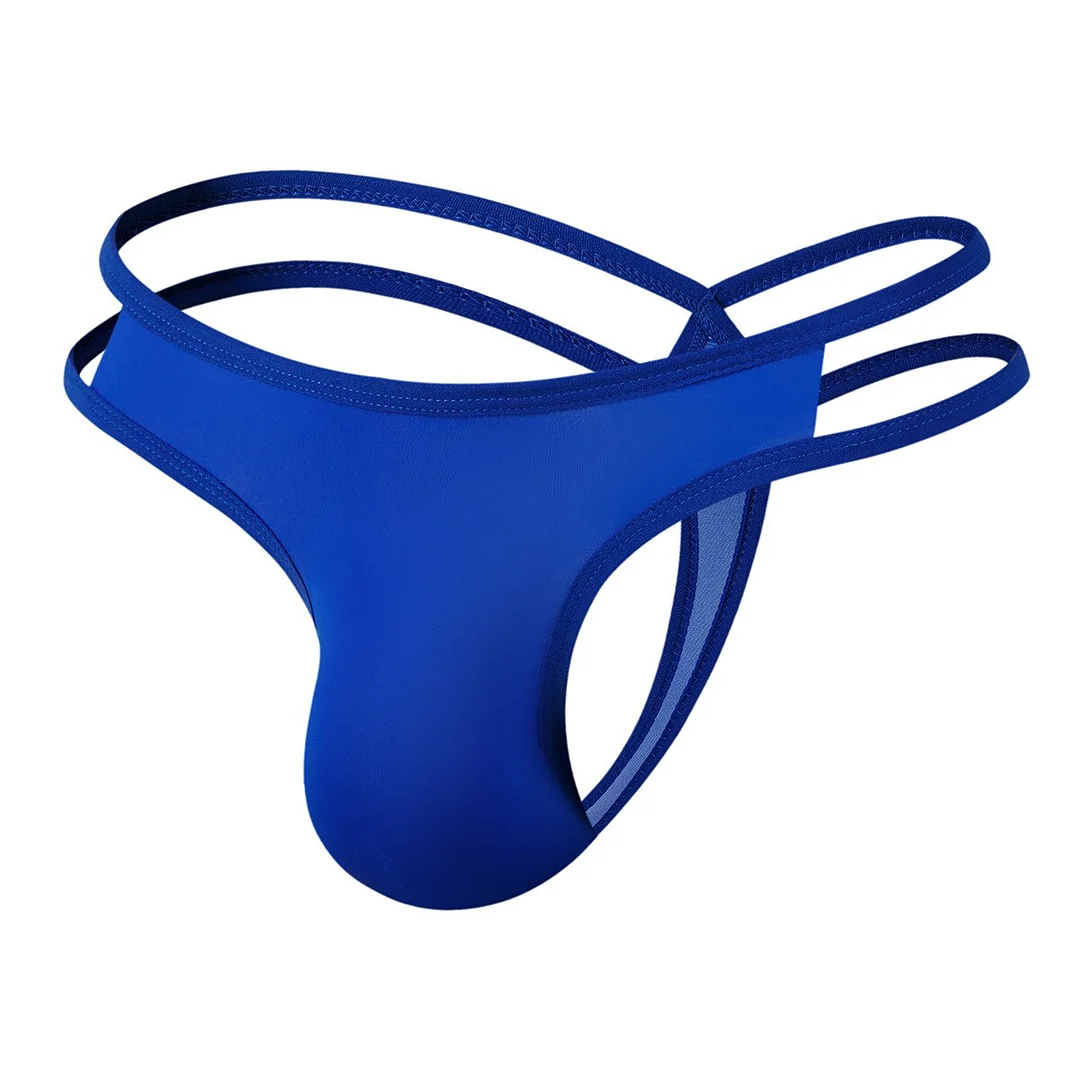 Billionm Mens Thongs Low Waist Ice Thongs Mens G String Briefs Gay Underwear Sissy Underpants