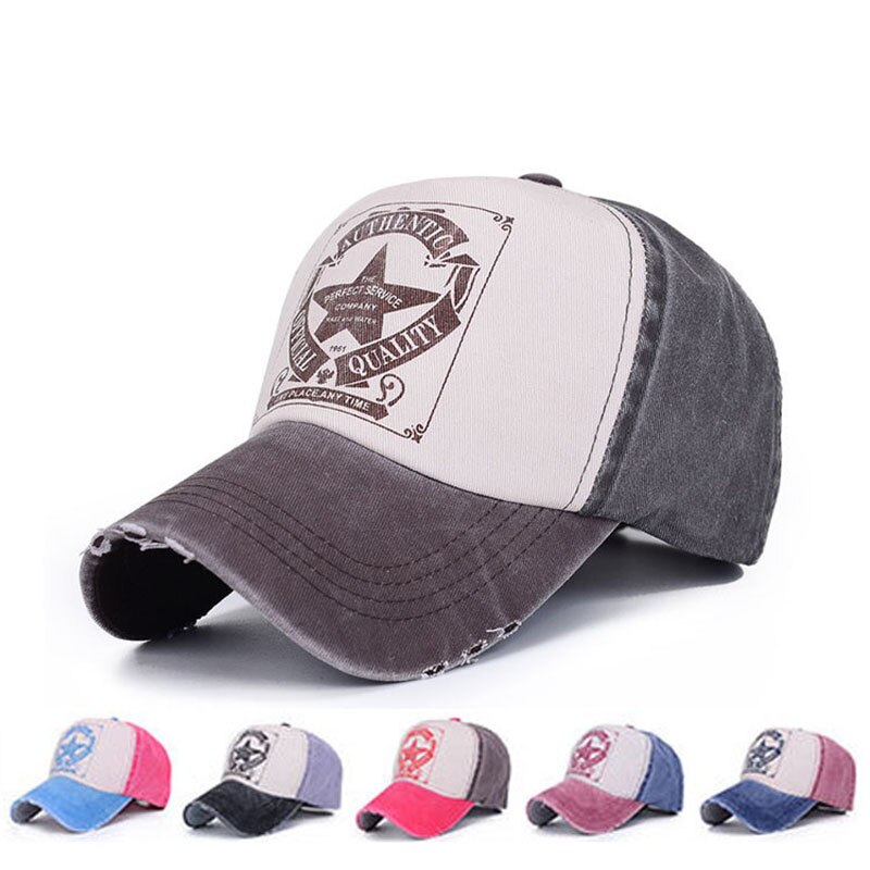 Retro Letter Embroidery Baseball Caps Spring Summer Men Women ...