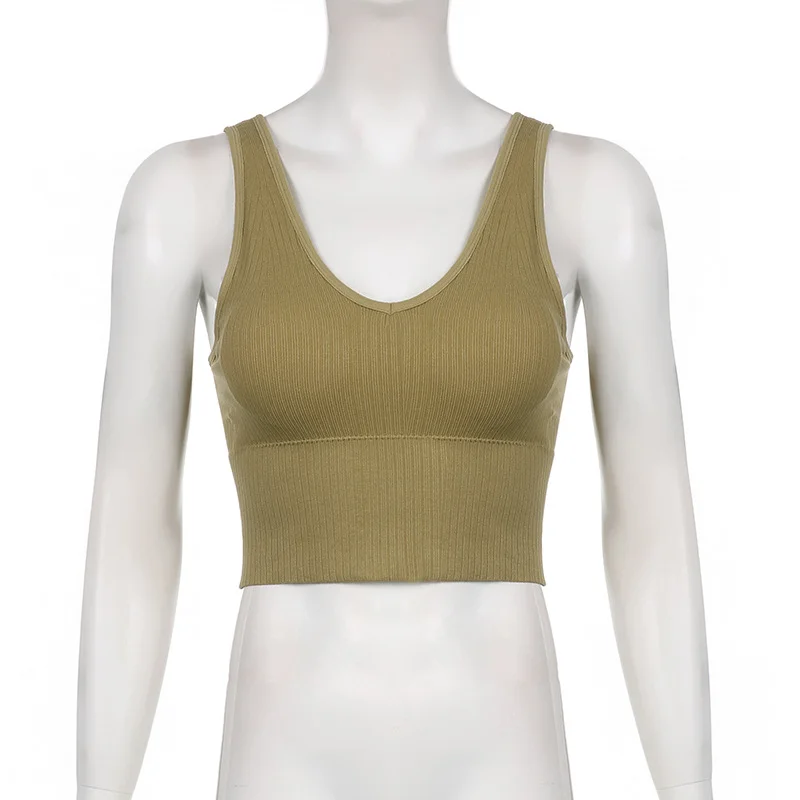 SOLID U-NECK SLIM TANK TOP