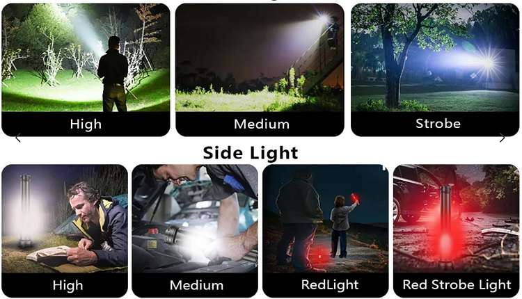 High Tech Flashlight 2024 Led - 990000lm Powerful Xhp90 Led Flashlight