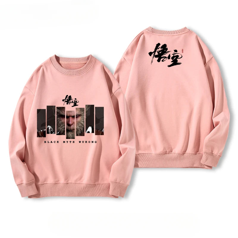 Embrace the Legend with the Black Myth : Wukong Pink Sweatshirt