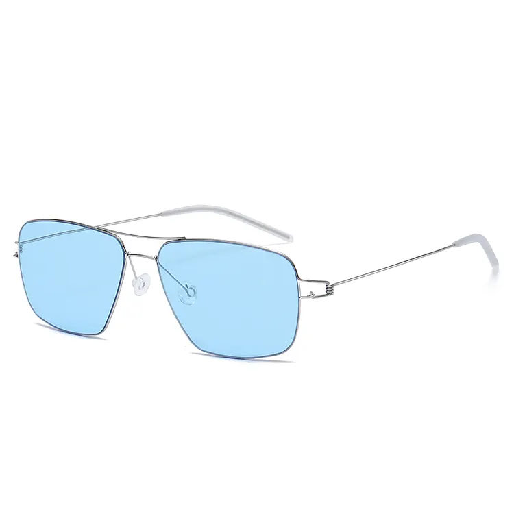 Denmark Brand Men Square Titanium Screwless Sunglasses Women Ultralight ...