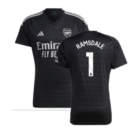 Arsenal Aaron Ramsdale 1 Home Goalkeeper Shirt 2023-2024 - Black