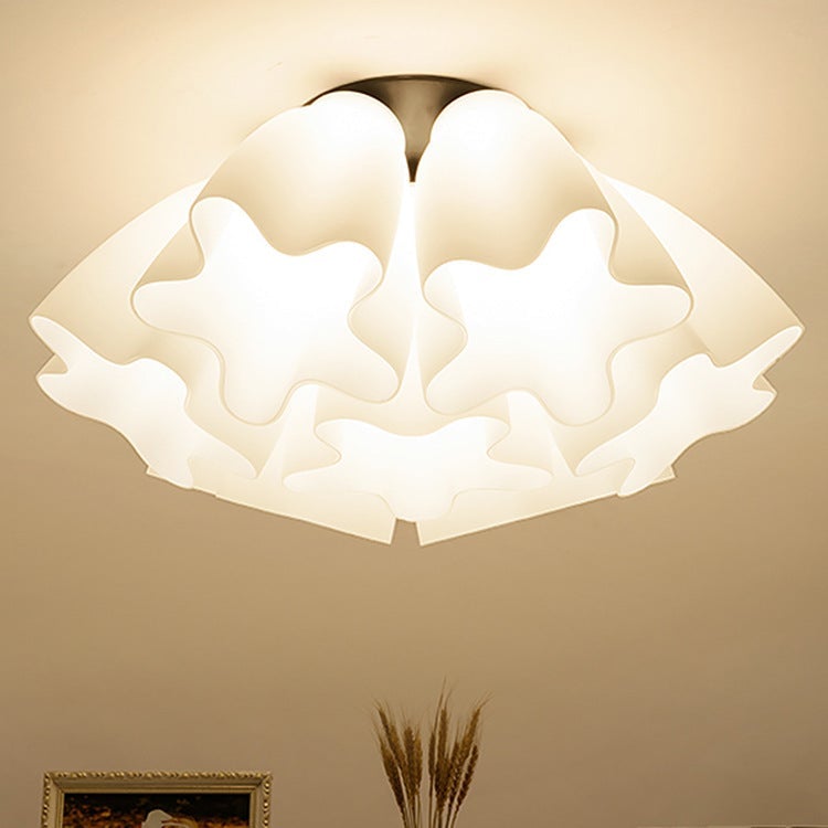 Simple Flower Ceiling Lamp Living Room Lamp Bedroom Simple Lamp ...