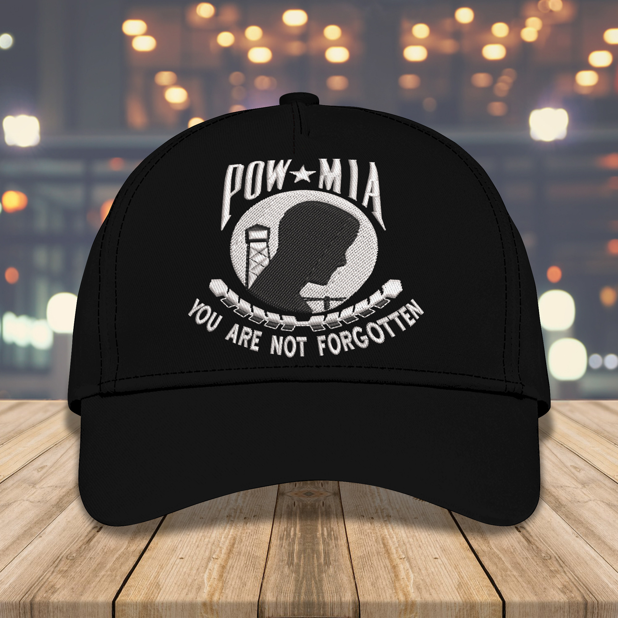 Pow Mia Embroidered Cap