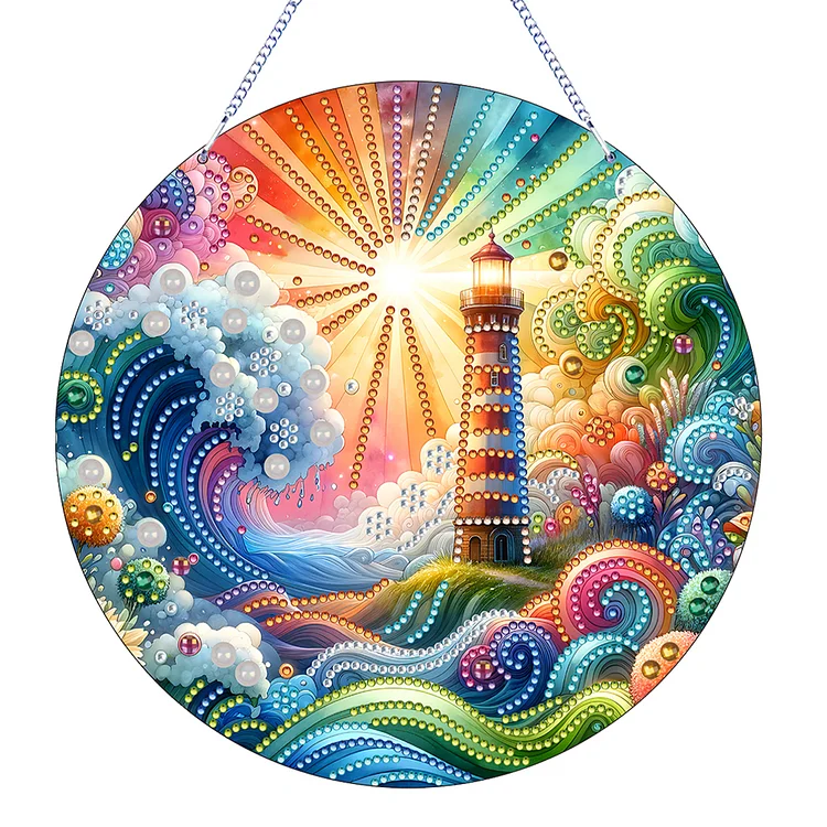 Beacon Suncatcher Special Shape Diamond Drawing Hanging Ornament for ...