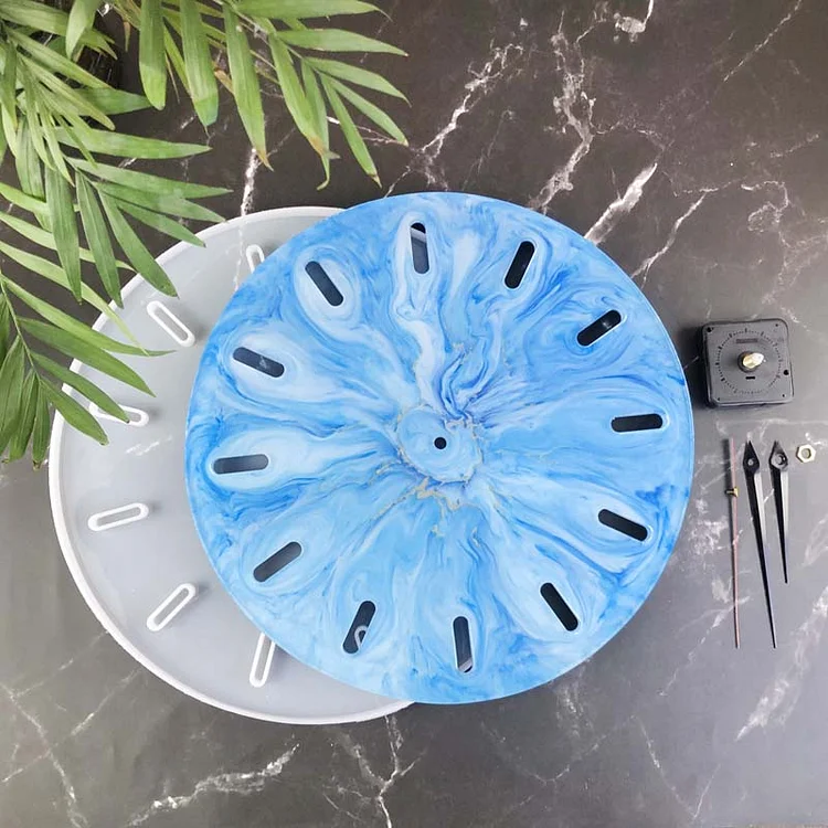 Simple Round Wall Clock Silicone Molds | DIY Clock Making | CrazyMold